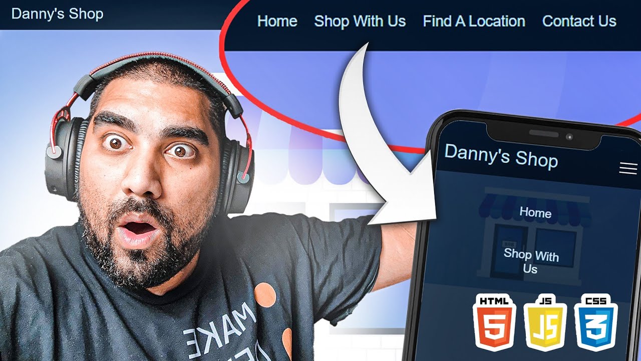 Responsive Navbar Tutorial Super Easy Using Html Css And