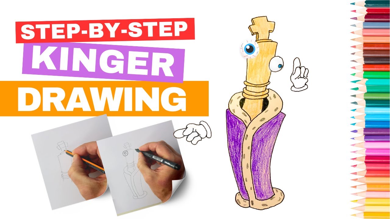 How To Draw Kinger From The Amazing Digital Circus Cute Easy Drawing