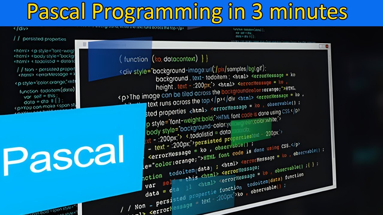 Pascal Programming In 3 Minutes Youtube