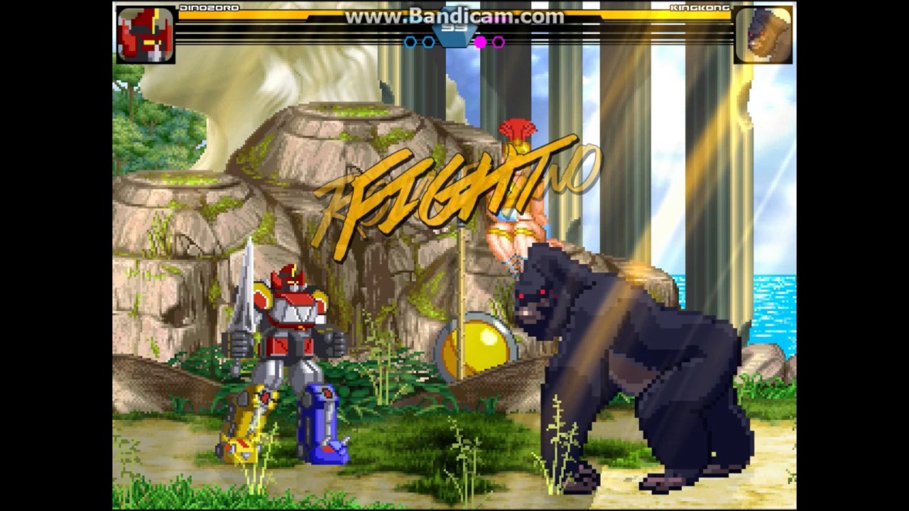 Mighty Mugen Fights S2 Dinozord Vs King Kong Request Youtube