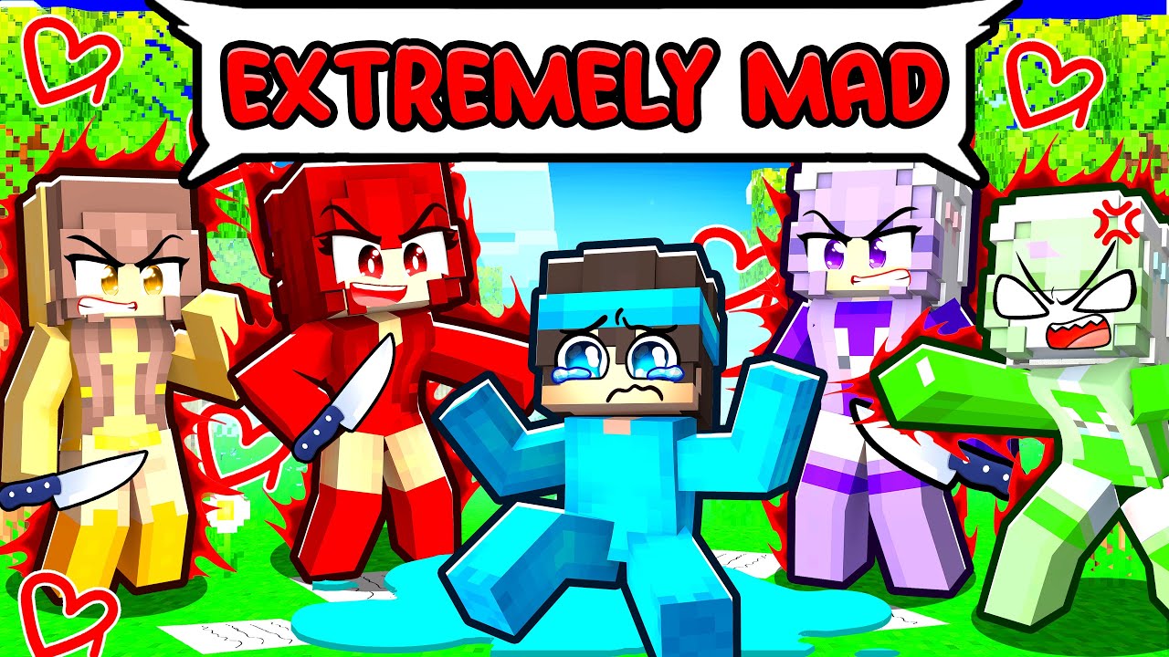 Yandere Girls Are Extremely Mad In Minecraft Youtube