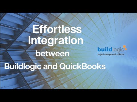 Buildlogic And Quickbooks Integration Youtube