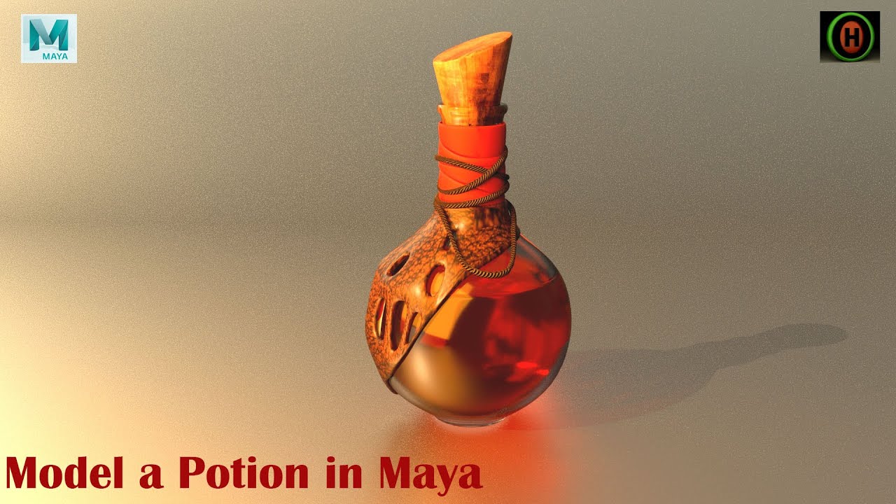 Autodesk Maya How To Model A Potion Youtube
