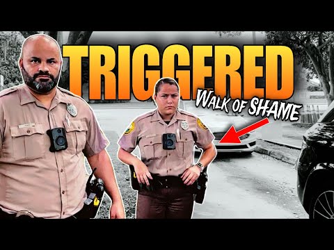 Intimidation Fail Walk Of Shame Cops Get Owned Youtube