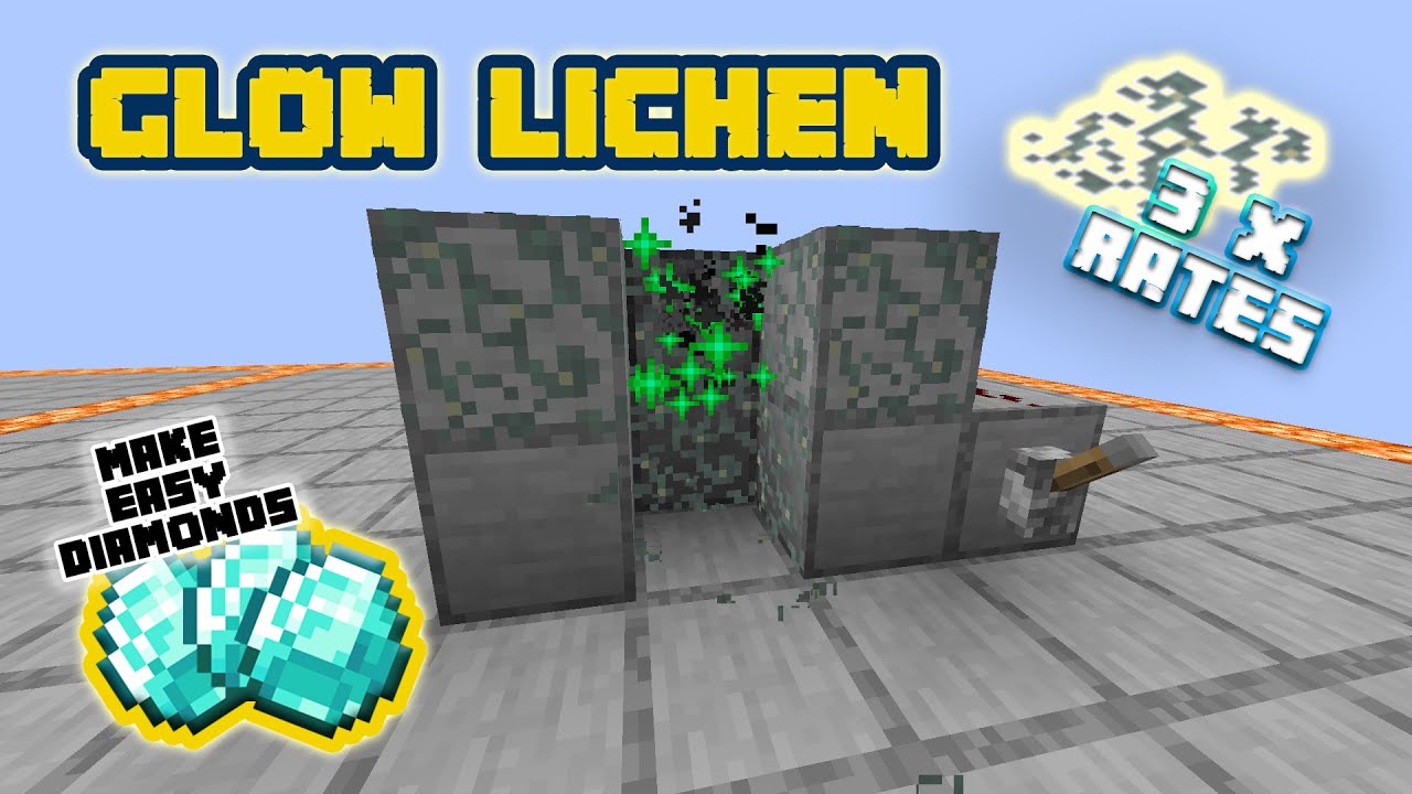 Fastest Glow Lichen Farm Easy Simple Tutorial Minecraft 1 21 Youtube