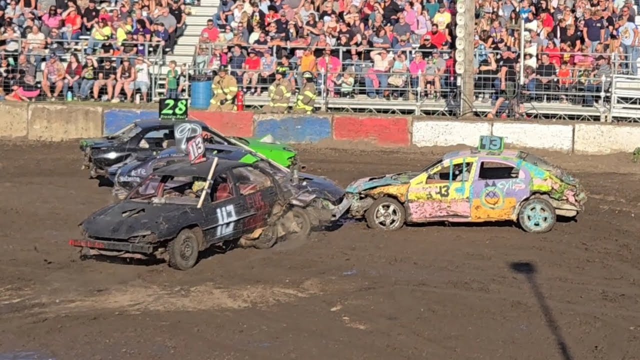 2024 Nicollet County Fair Demolishin Derby Compacts Day 2 Youtube