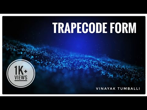 Trapcode Form Glowing Blue Particles Background Motion Graphics