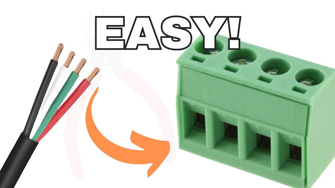 How To Connect An Audio Cable To A Phoenix Connector Easy Youtube