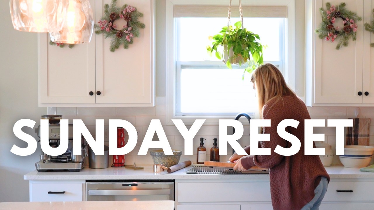 Sunday Reset Weekly Meal Prep Home Organization Youtube