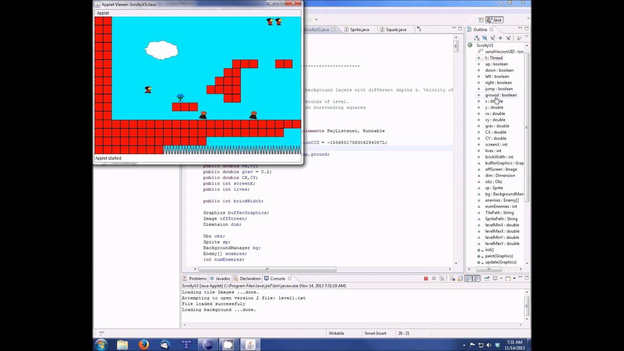 Simple Side Scroller In Java Part 3 Youtube