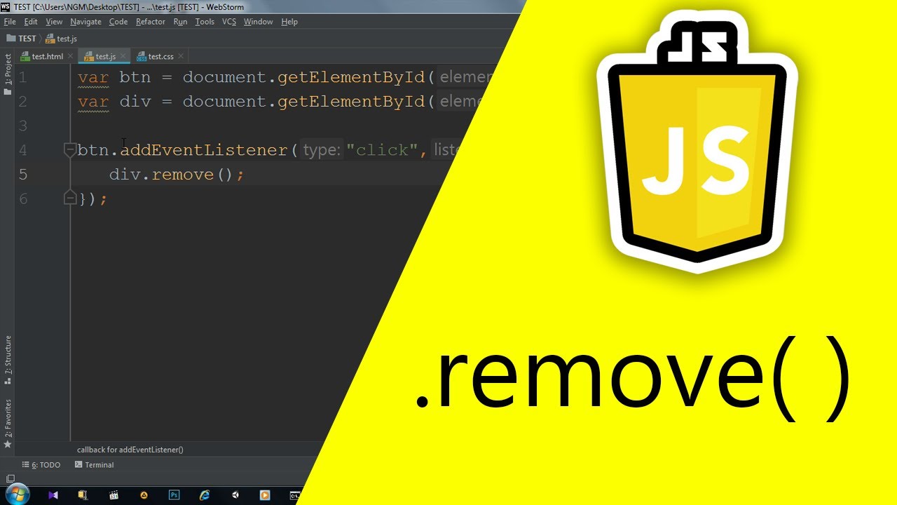 Remove How To Remove Element From Dom In Pure Javascript Youtube