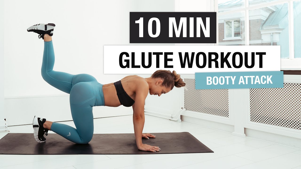 10 Min Glute Workout Work Your Booty With No Equipment Youtube