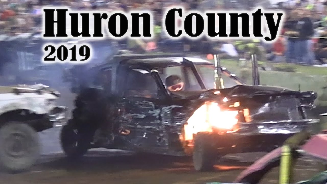 Flashback Huron County Demolition Derby 2019 All Heats Youtube