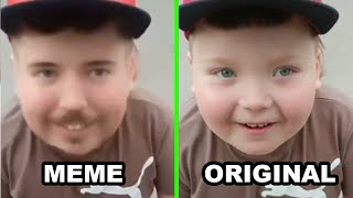 Mrbeast Kid Meme Vs Original Bonus Doovi