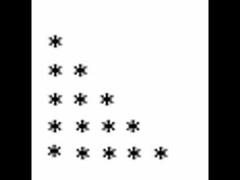 Star Triangle Pattern Program In Java Youtube