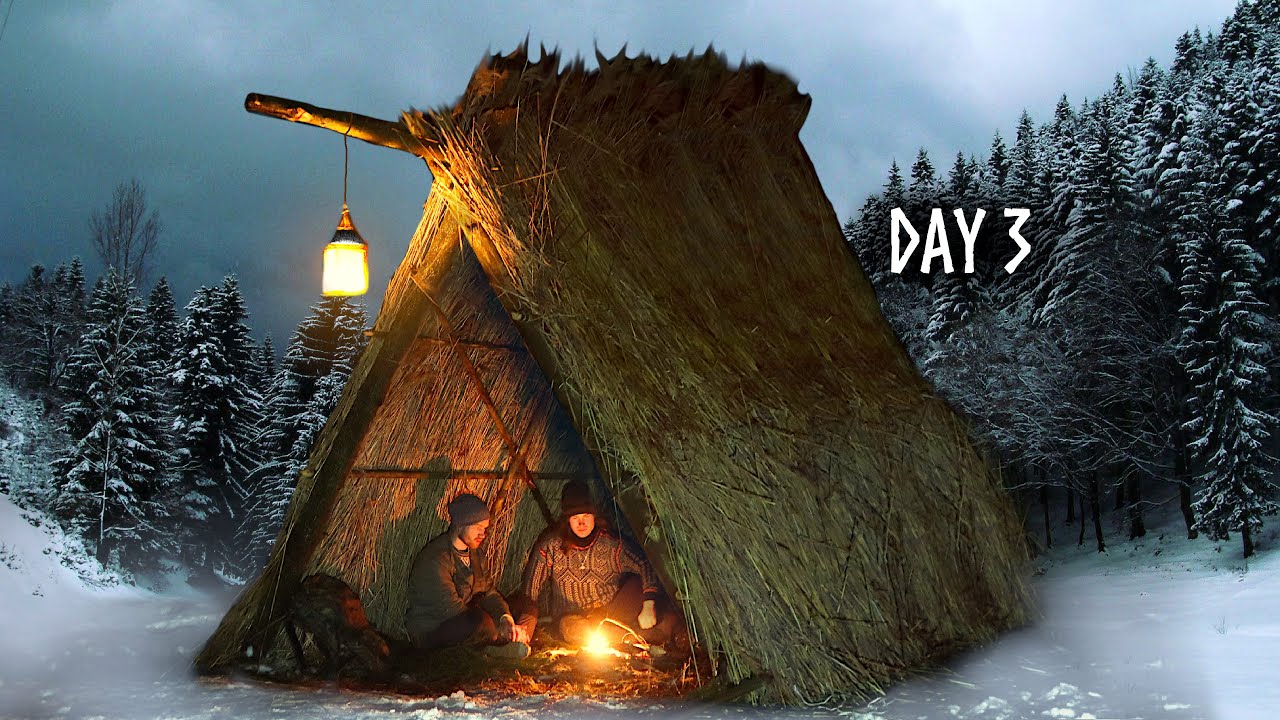 Bushcraft Winter Shelter Really Nice Winter Camp