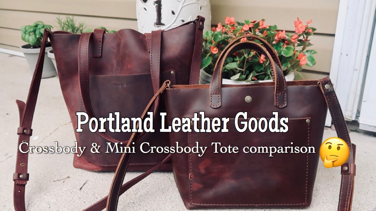 Portland Leather Goods Crossbody Mini Crossbody Tote Comparison