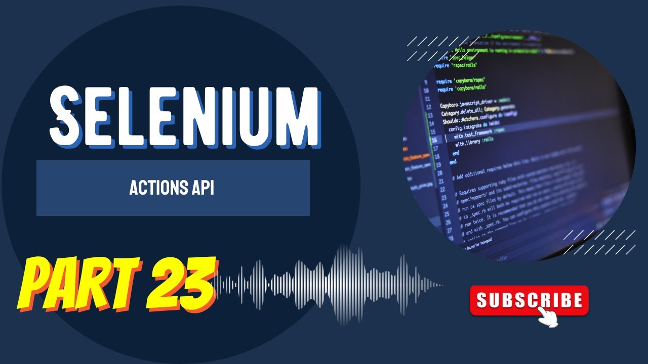 Master Actions Api In Selenium Java Handle Mouse Keyboard Events