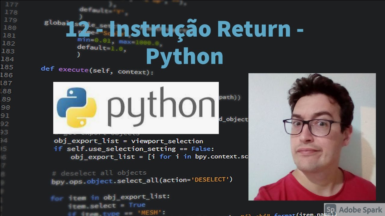 Aula 12 Instrução Return Python Youtube