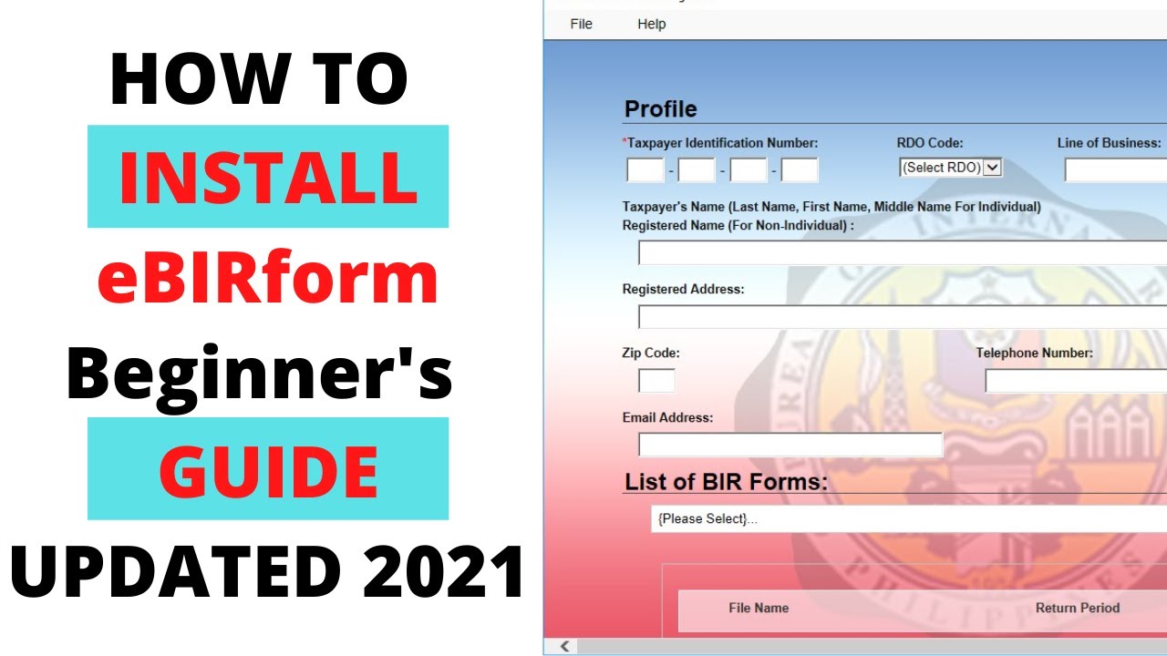 How To Install Ebirform Updated 2021 Youtube