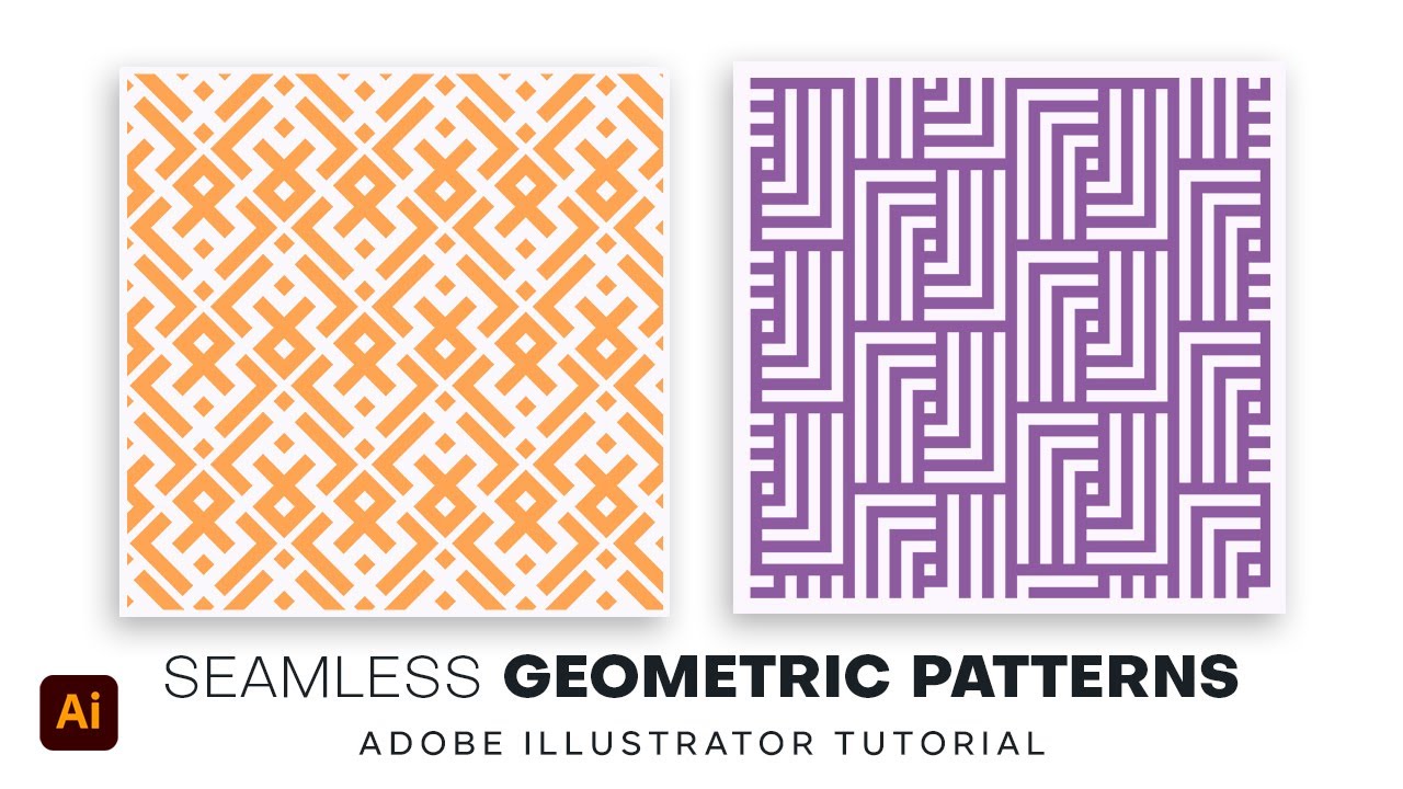Create Seamless Geometric Patterns Adobe Illustrator Tutorial Youtube