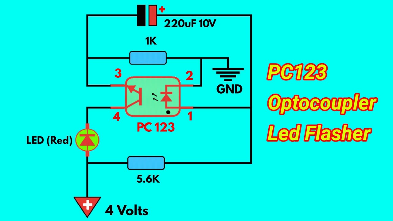 Led Flasher Using Optocoupler Simple Creative Ideas Youtube