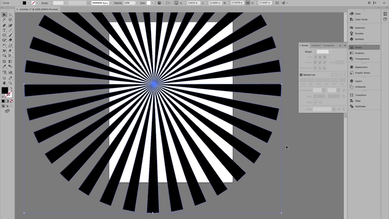 Starburst Tutorial In Adobe Illustrator Youtube
