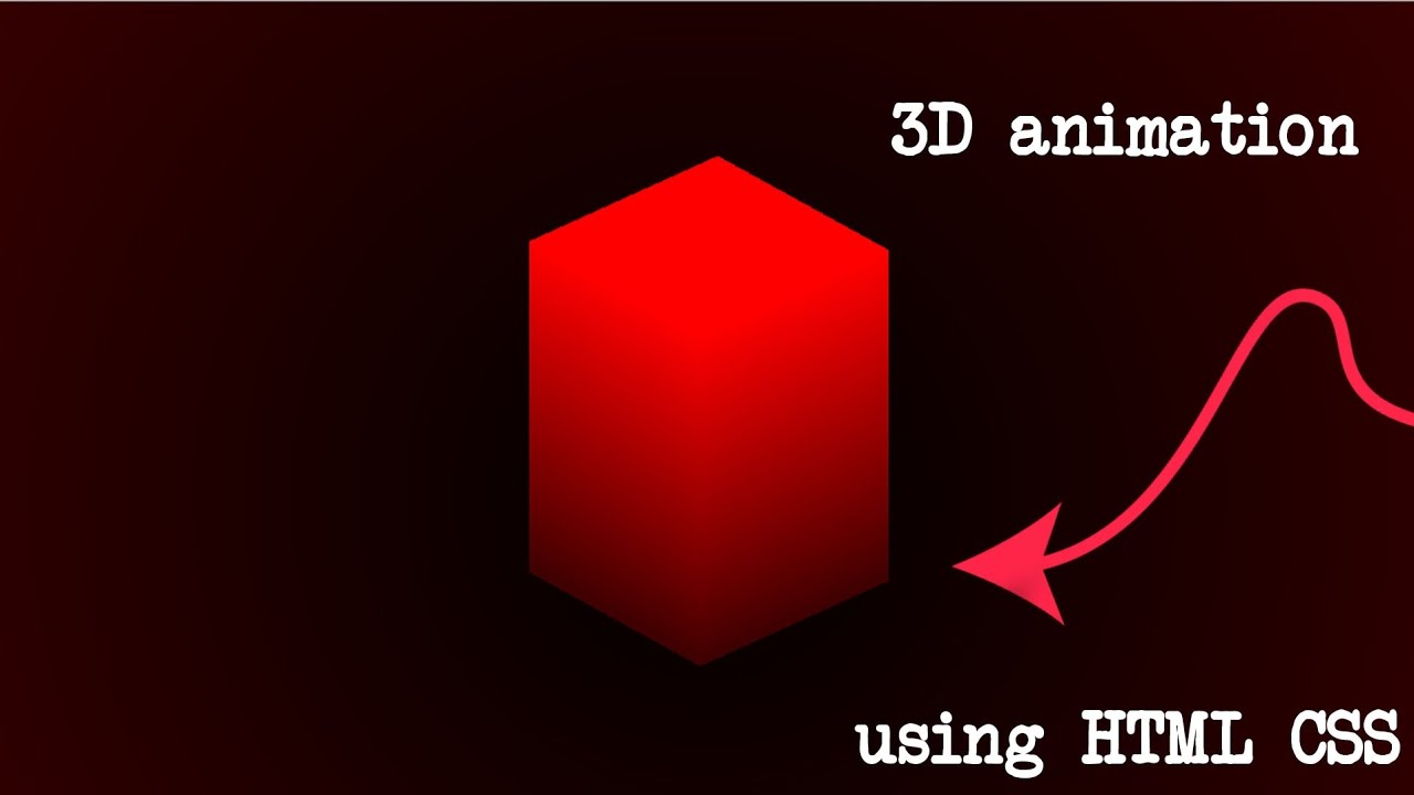 Amazing 3d Animation Using Html Css Do You Know This Design Pinkweb0