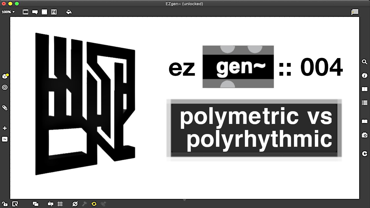 Ez Gen Maxmsp Tutorial 004 Polymetric Vs Polyrhythmic Sequencing