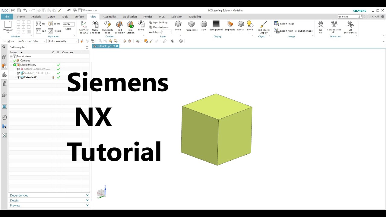 Siemens Nx Tutorial Youtube