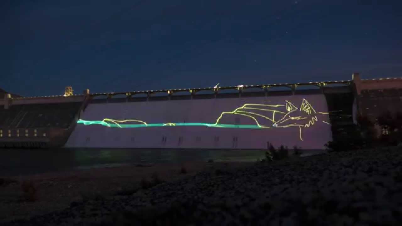 Grand Coulee Dam Laser Light Show Youtube