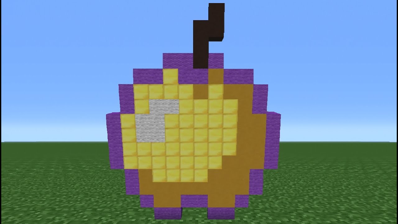Minecraft Tutorial How To Make A Notch Apple Youtube