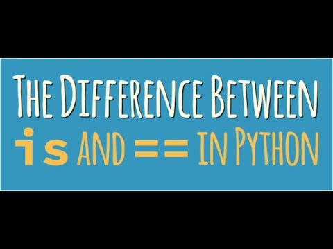 Python Quick Tip The Difference Between And Is Equality Vs