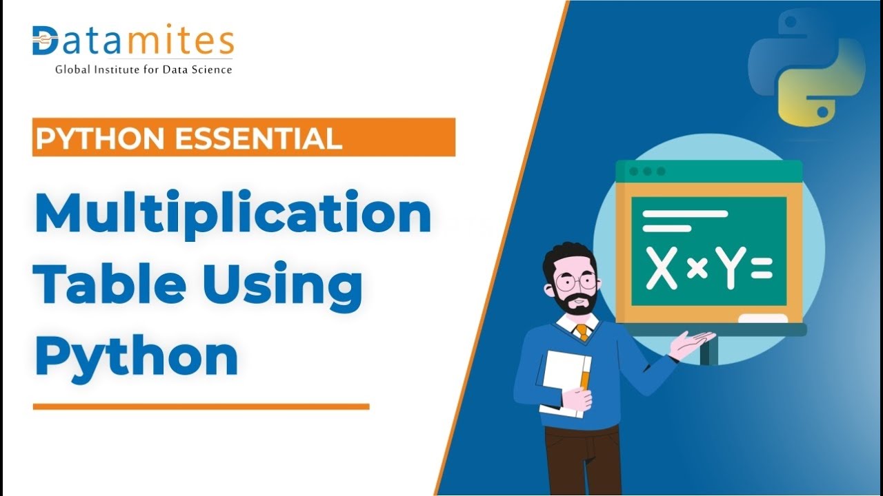 Python Program For Multiplication Table Python Tutorial Youtube