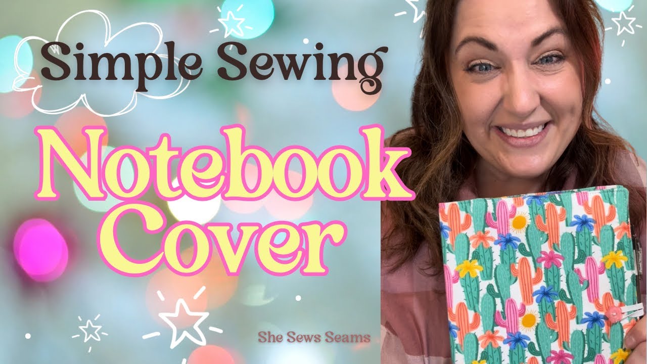Super Easy Sewing Fabric Notebook Diy Youtube