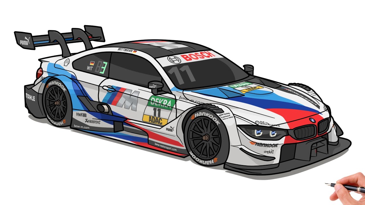 How To Draw A Bmw M4 Competition