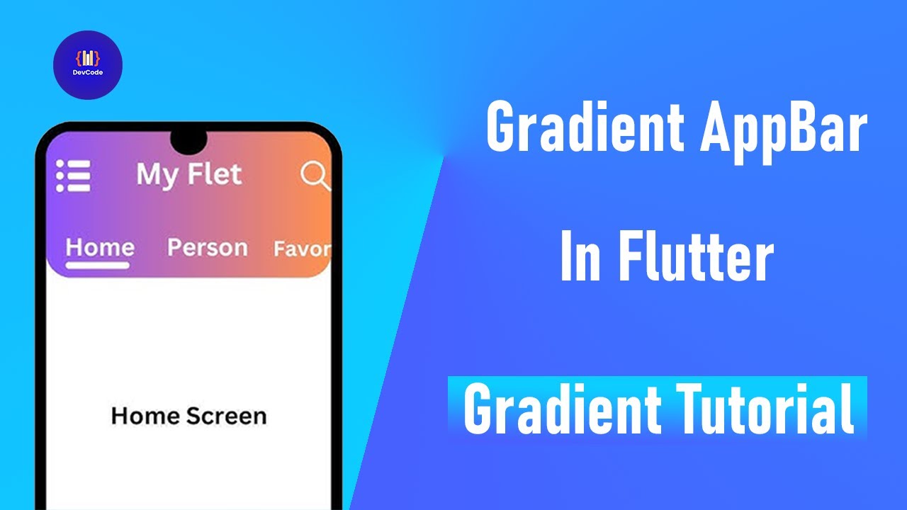 Gradient Appbar In Flutter Gradient In Flutter Flutter Tutorial