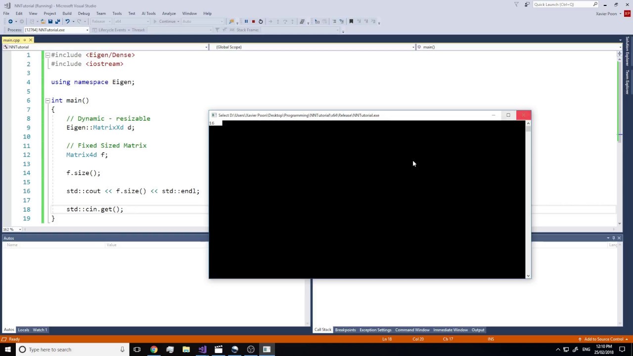 Eigen Library Installation And Crash Course C Youtube