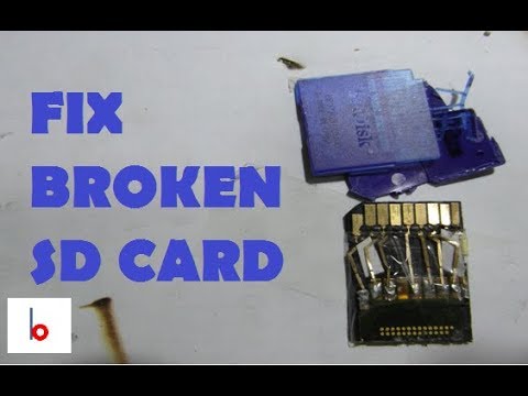 How To Fix A Broken Sd Card Binary Youtube