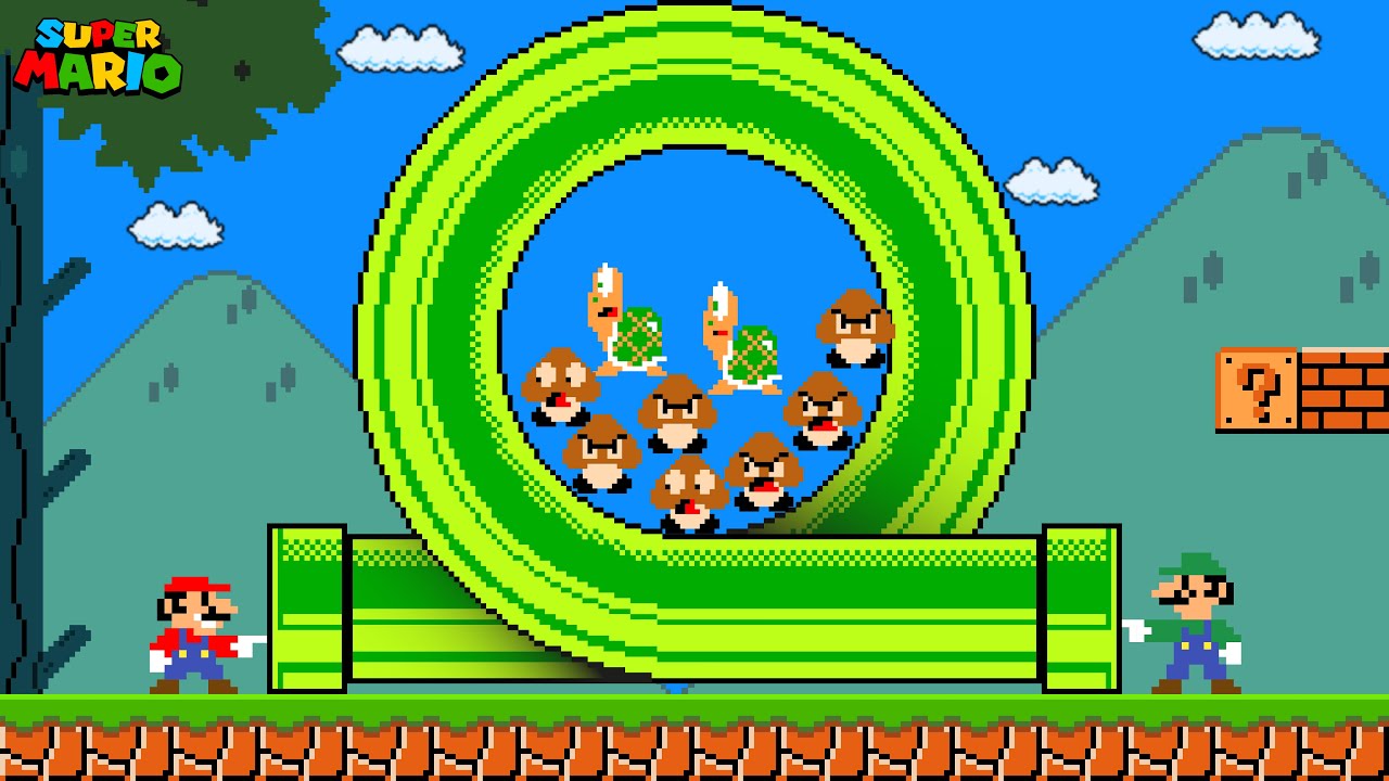 Everything Mario Touches Turns To Bend In Super Mario Bros Youtube