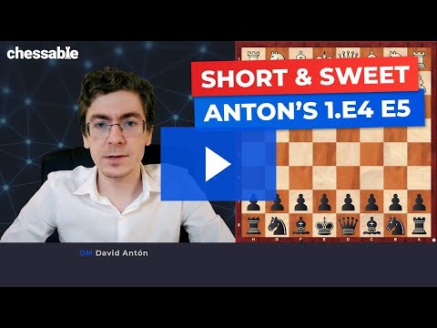 1 E4 E5 Opening Explained By Gm David Anton Youtube