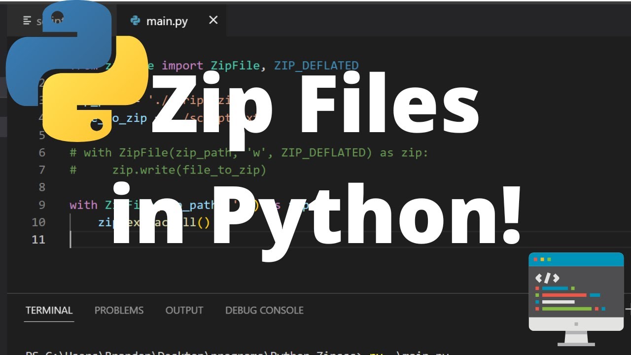 How To Zip A File And Extract From A Zip File In Python Python