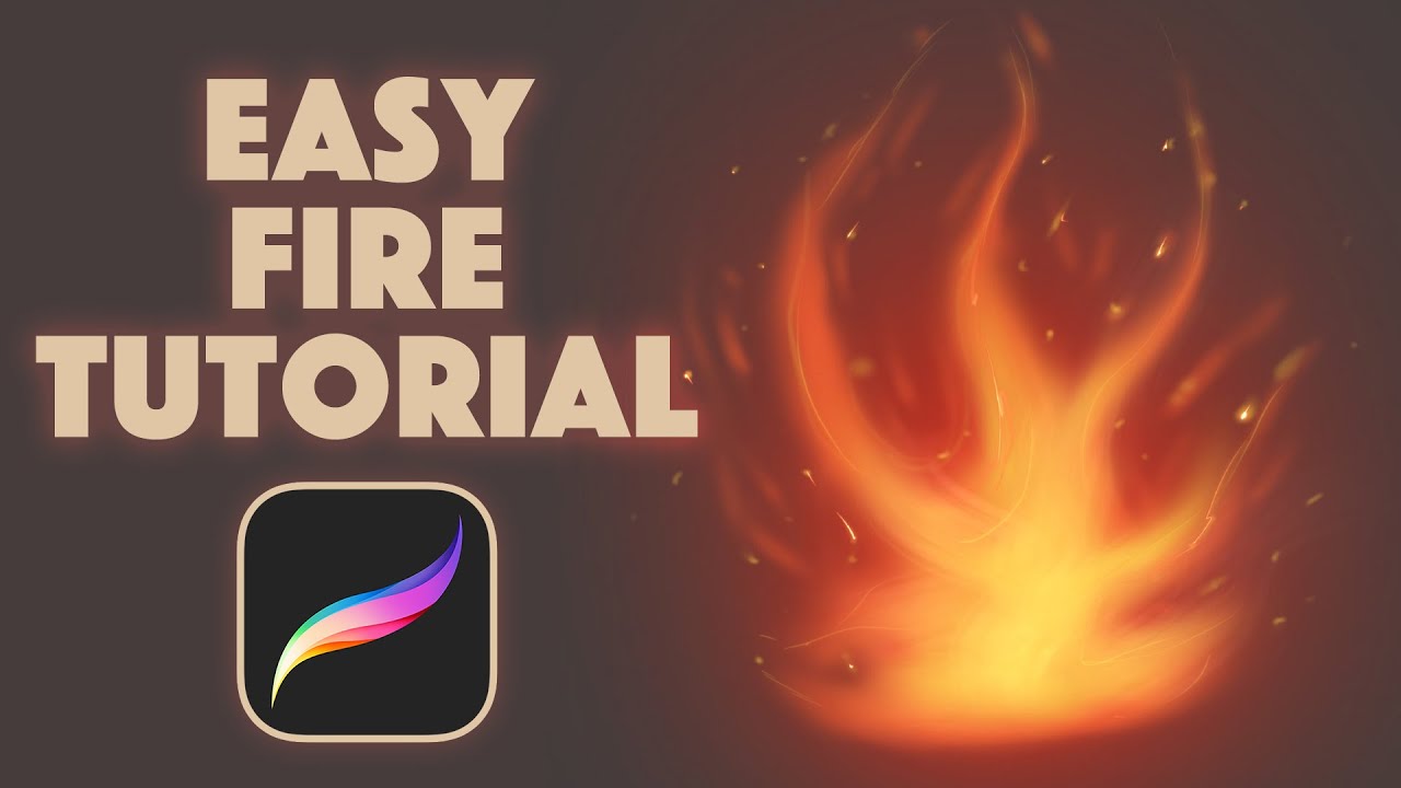 Easy Fire Tutorial In Procreate Procreate Tutorial For Beginners