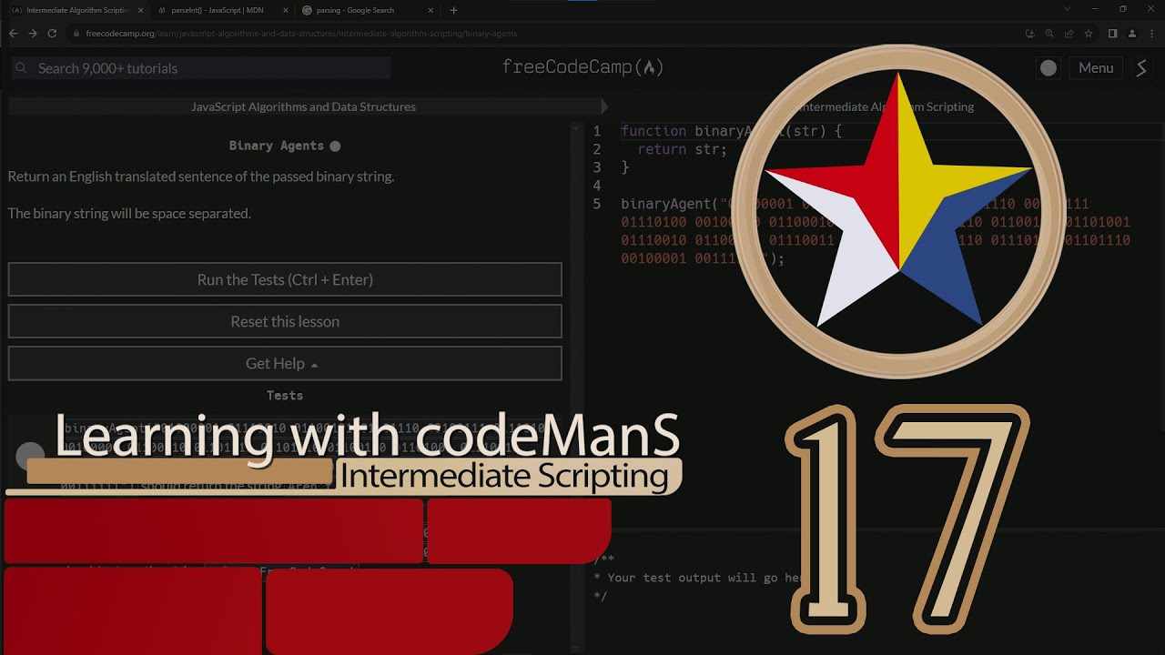 Binary Agents Intermediate Algorithm Scripting Freecodecamp Youtube
