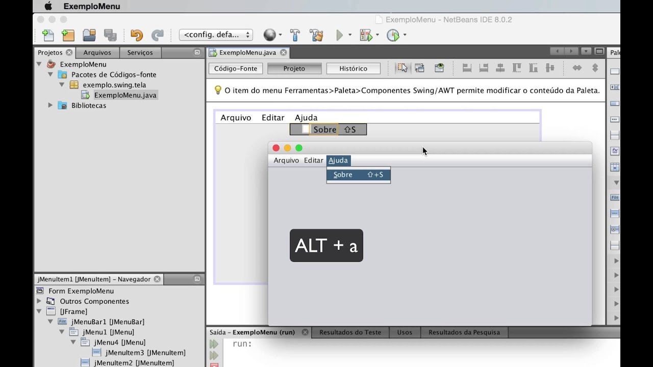 Java Swing Jmenu Youtube
