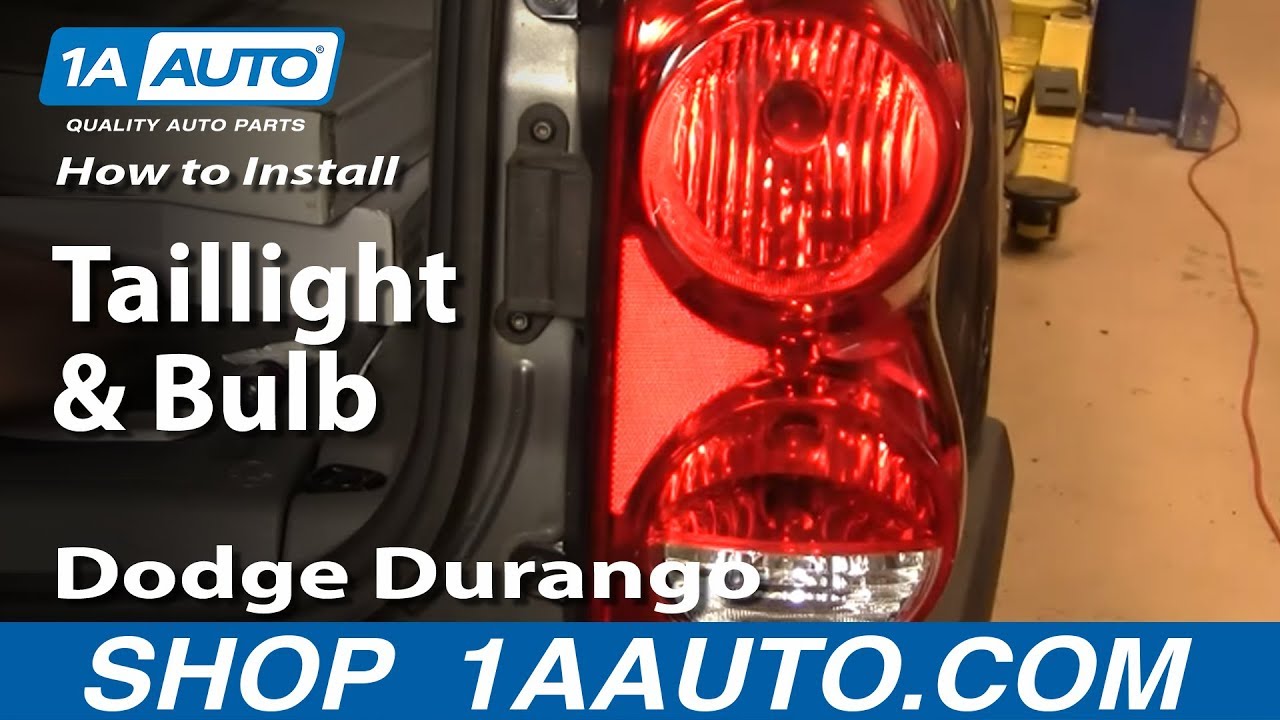 How To Install Replace Taillight And Bulb Dodge Durango 04 09 1aauto