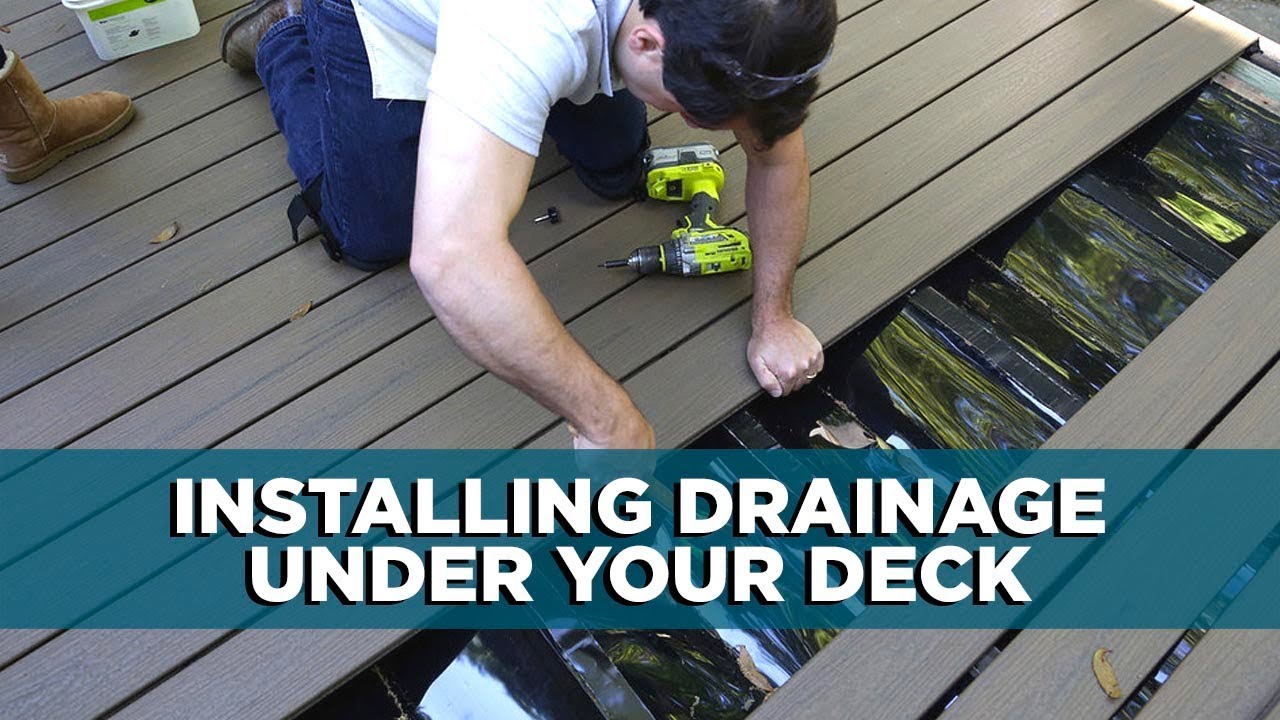 Diy Under Deck Drainage System