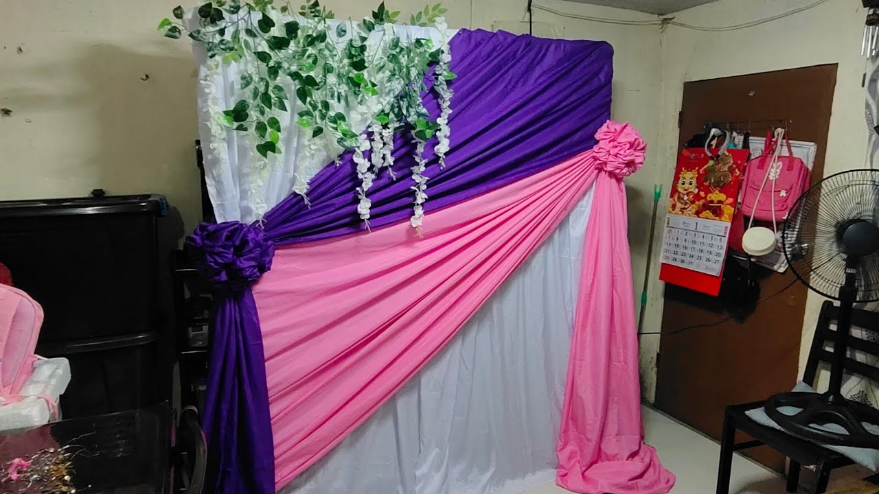 Purple Pink White Combinations Backdrop Design Ideas For Wedding Or Any