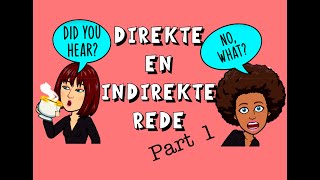 Direkte En Indirekte Rede Part 1 Explained In English Afrikaans Fal Bad ...