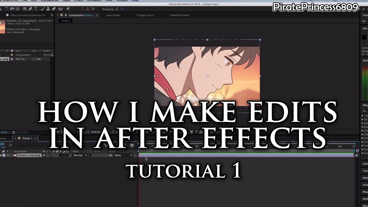Tutorial 1 The Basics How I Make Edits In After Effects Youtube